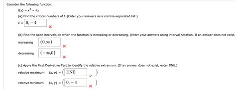 solved consider the following function f x x2 4x a