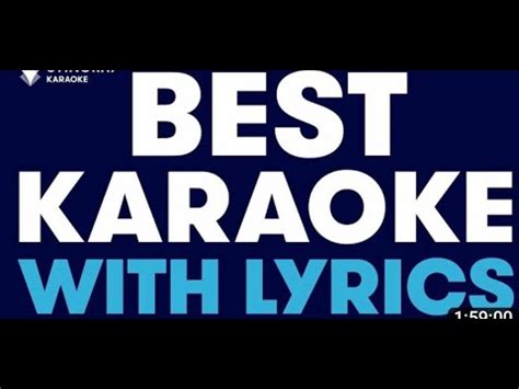Tagalog Love Songs Karaoke With Lyrics YouTube