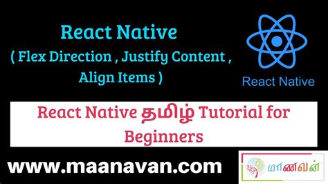 React Native Flex Direction Justify Content Align Items