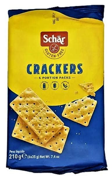BISCOITO SCHAR CRACKERS SEM GLÚTEN PACOTE 210G DELIVERY ALABARCE