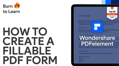how to create a fillable pdf form with pdfelement the best option youtube