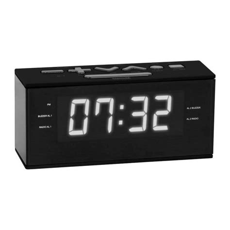 BIGBEN INTERACTIVE RR60NG Noir et gris Radio Réveil Double alarme