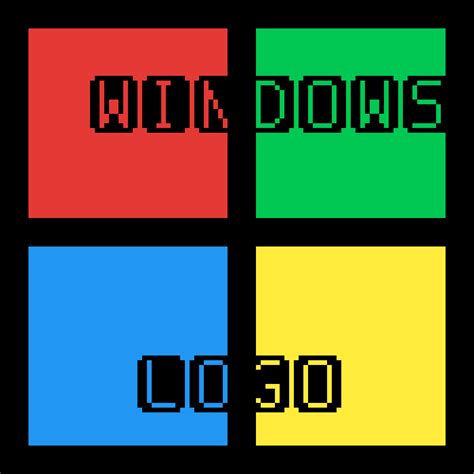 Pixilart Windows Logo By Iswhatyouyes