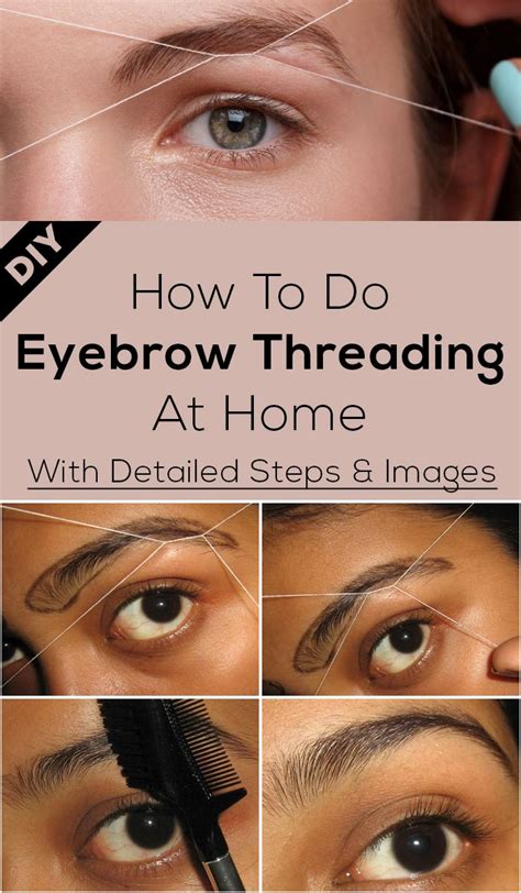 10 Simple Easy Steps For Perfect Eyebrow Threading At Home How To