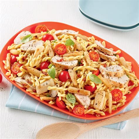 Salade de pâtes au poulet et salsifis 5 ingredients 15 minutes