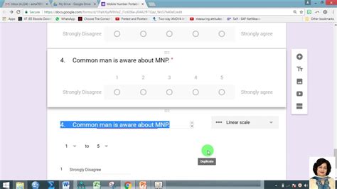 5 Linear Scale In Google Forms Asha Chawla YouTube