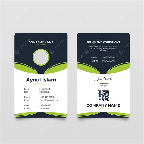 Desain Template Id Card Perusahaan Kreatif Dan Unik Templat Untuk Unduh