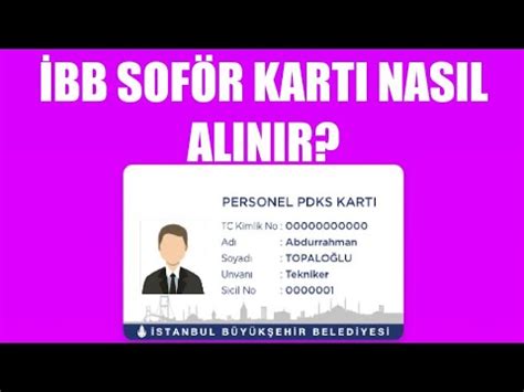 İBB Şoför Kartı Nasıl Alınır Nasıl Çıkartılır YouTube