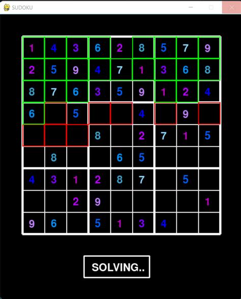 github hemantajayw sudoku visualizer solving and visualizing sudoku board using backtracking