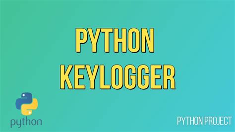 python keylogger python projects youtube