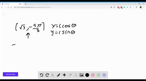 solved find the rectangular coordinates for the point whose polar coordinates are given √ 3