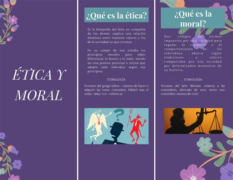 Triptico ética moral sus diferencias declaración universal de
