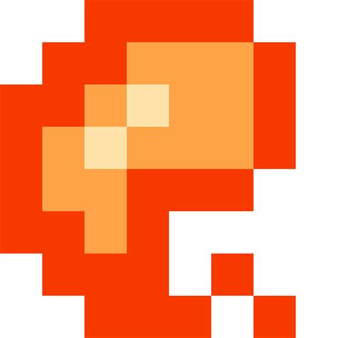 Pixilart Mario Fireball By Mche