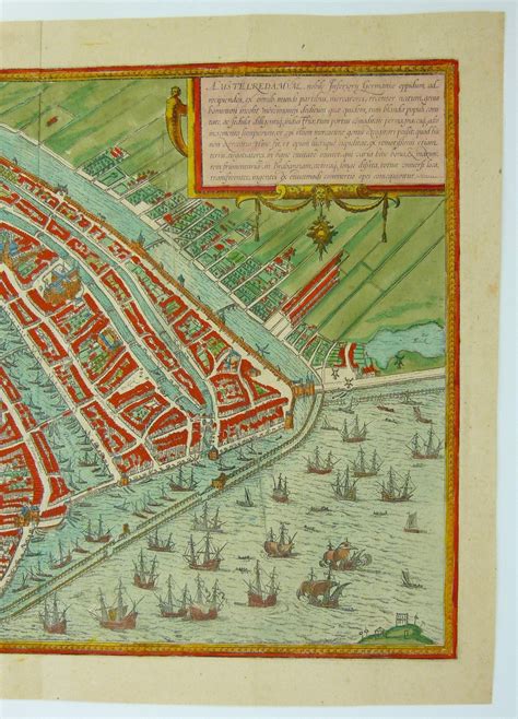 Amsterdam G Braun F Hogenberg Amstelredamum Nobile 1572