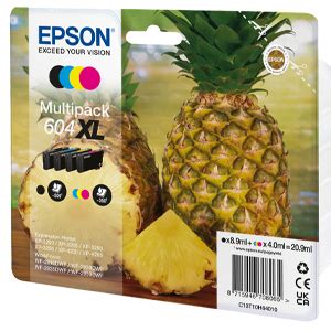 Epson 604XL Pineapple Genuine Multipack 4 Colours Ink Cartridges
