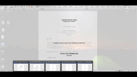 Guia ABNT 2018 formatar trabalho acadêmico dentro das normas YouTube