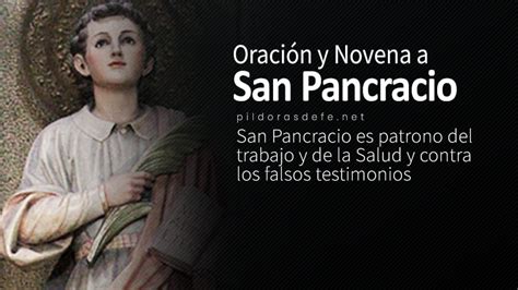Novena A San Pancracio Para Conseguir Un Trabajo Digno