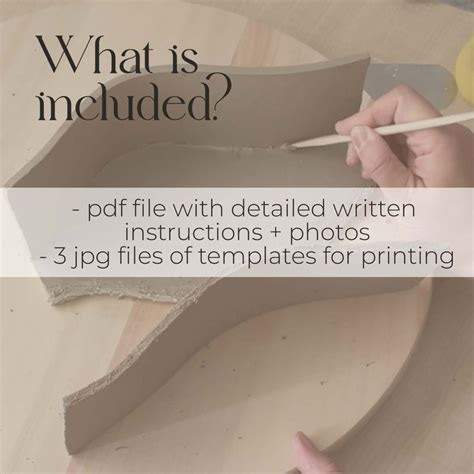 Pottery Vase Template Ceramics Tools Slab Building Vessel Easy DIY