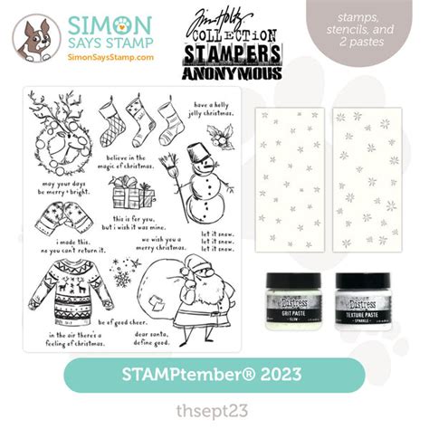 Simon Says Stamp Tim Holtz Stamptember Stamp Stencil Set