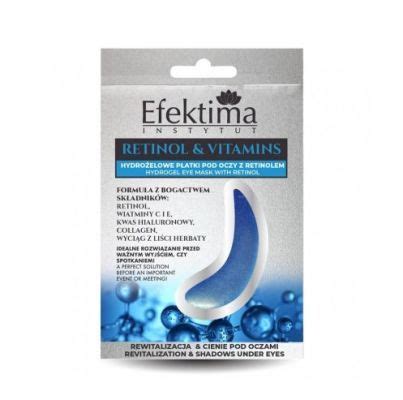 EFEKTIMA Hydrożelowe płatki pod oczy RETINOL VITAMINS cena opinie