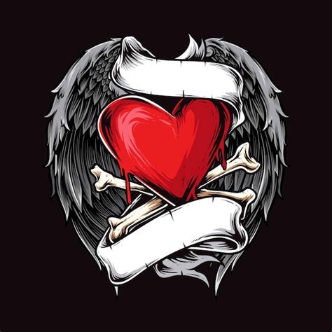 How To Draw Cartoon Hearts With Wings