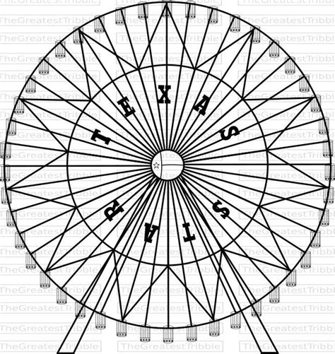 Ferris Wheel Texas Star Ferris Wheel Svg Png Vector Graphic Clip