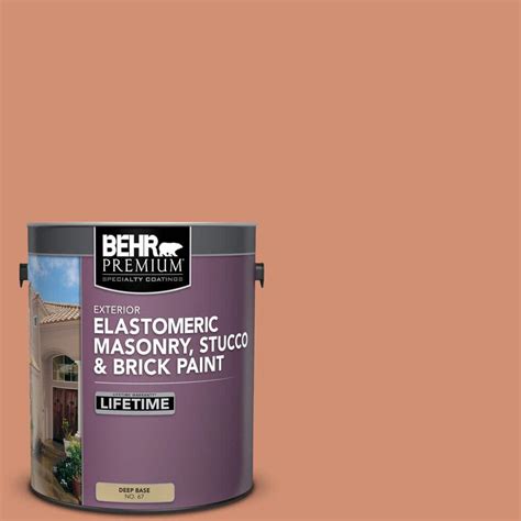 BEHR PREMIUM 1 Gal M200 5 Terra Cotta Clay Elastomeric Masonry