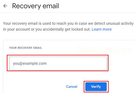 How To Add Recovery Email And Phone Number To Google Account