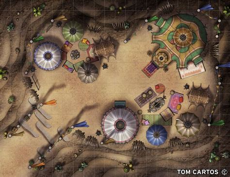 Nomad Camp 22x17 Dnd World Map Fantasy Map Dungeon Maps