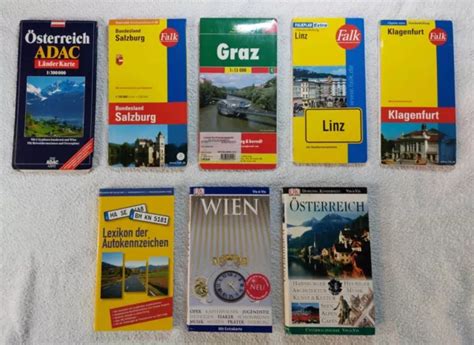REISEFÜHRER KARTE PLAN Österreich Wien Salzburg Linz Graz