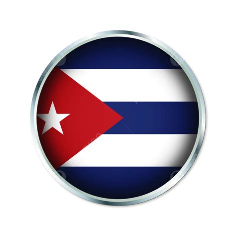 Diseño De Bandera Redonda De Cuba Vector PNG Cuba Bandera Cubana