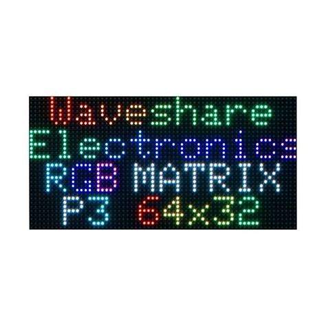 RGB Full Color LED Matrix Panel 6432 Pixels Adjustable Brightness