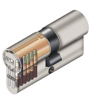Demi Cylindre Abus D6 10 X 30 Barillet De Serrure De Porte