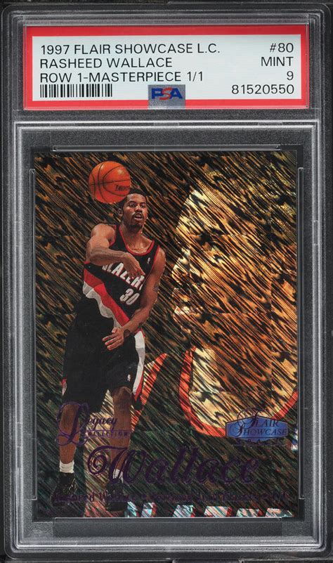 Flair Showcase Legacy Collection Row Masterpiece Rasheed Wallace