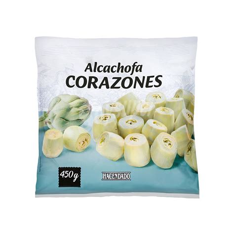 Hacendado Alcachofa Corazones Congelada Paquete De 450 G