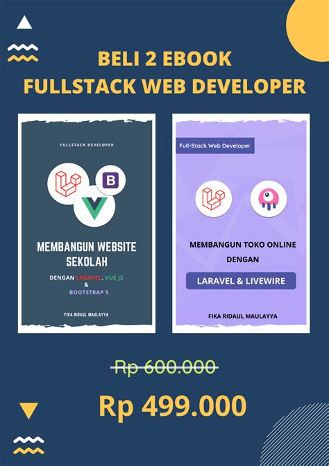 bundle fullstack web developer dengan laravel vue js dan livewire — — website