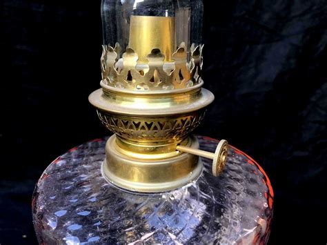 Lampe à pétrole bol verre LA22 La boîte à lampes anciennes restaurées