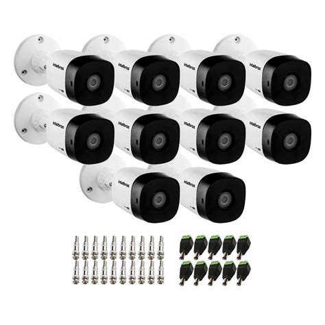 Kit 10 Câmeras Intelbras VHL 1120 Bullet HDCVI Lite HD 720p Lente 3