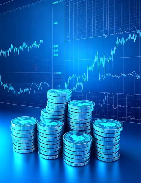 Gráfico de negocios de dinero azul diagrama de gráfico de finanzas