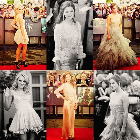 Evanna Lynch And Bonnie Wright And Emma Watson