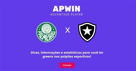 Palpite Palmeiras x Botafogo 25 06 2023 Brasileirão Série A APWin