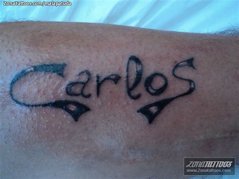 Tatuaje De Letras Nombres Carlos