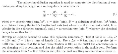 advection diffusion dispersion equation