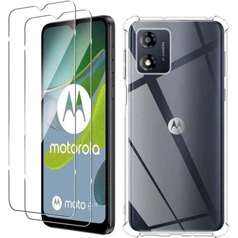 Coque Pour Motorola Moto E X Verres Tremp S Etui Housse