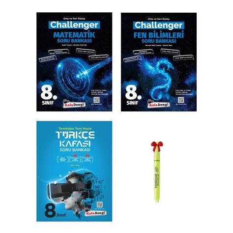 Kafa Dengi Yayınları LGS 8 Sınıf Challenger Matematik Fen Kitabı