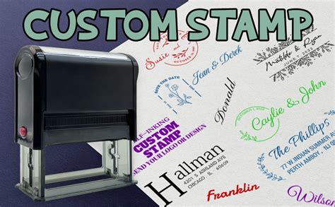 Amazon Custom Address Stamp Self Inking Personalized Stamp Clear