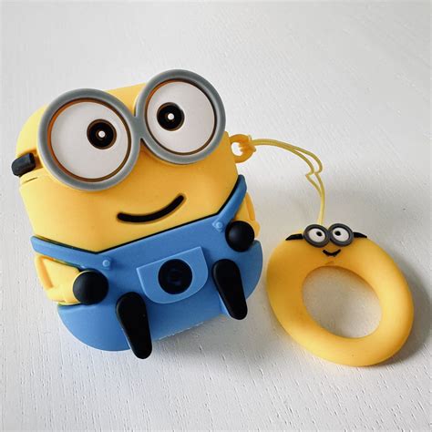Apple Airpods 1 2 Case Despicable Me Yellow Minions Silicone Etsy