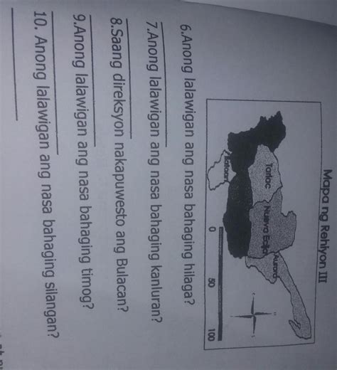 Mapa Ng Rehiyon III6 Anong Lalawigan Ang Nasa Bahaging Hilaga 7 Anong