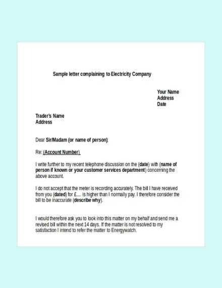 Complaint Letter 15 Examples Format Sample Examples