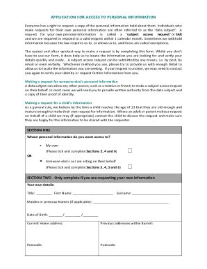 Fillable Online What Is A Data Subject Access Request DSAR Fax Email